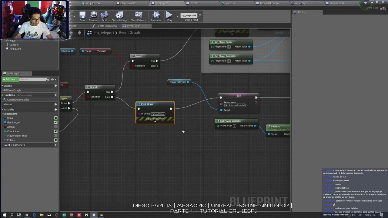 Diego Espitia | Megacric | UNREAL ENGINE sin Dolor | Parte 4 | Tutorial IRL [ESP] - YouTube