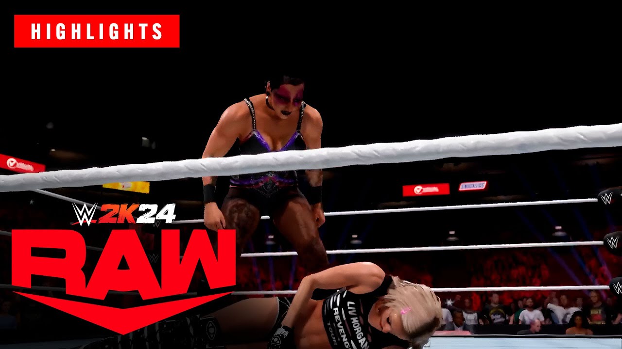 Rhea Ripley regresa y ataca a Liv Morgan: WWE 2K24 MODO UNIVERSO RAW ...