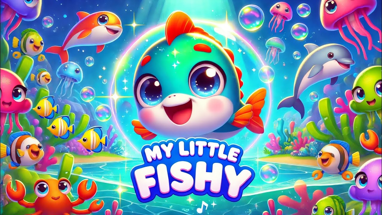 My little fishy # kids nursery rhyme# toddlers song - YouTube