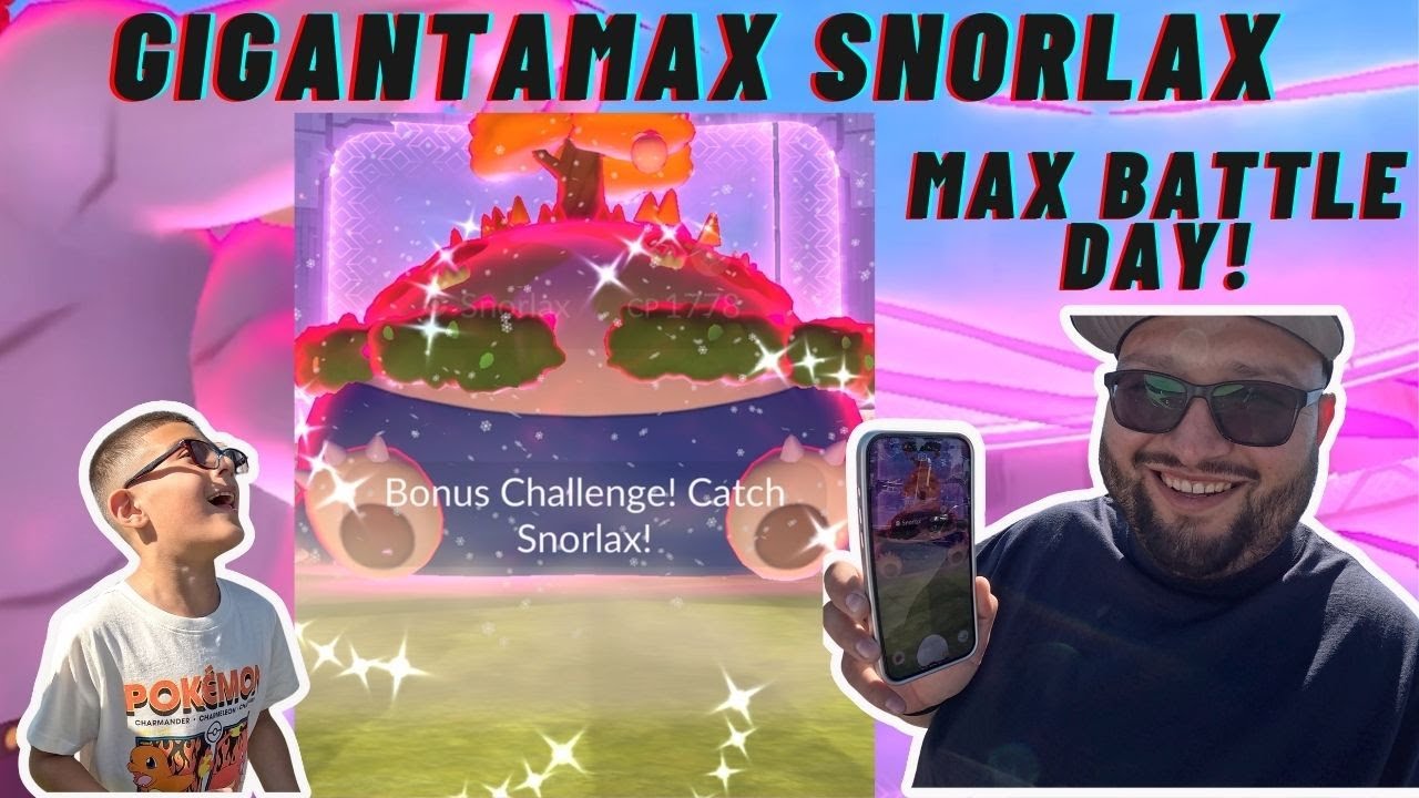 Gigantamax Snorlax Max Battle Day! Plenty Of Shinies Plus Shiny Trades ...