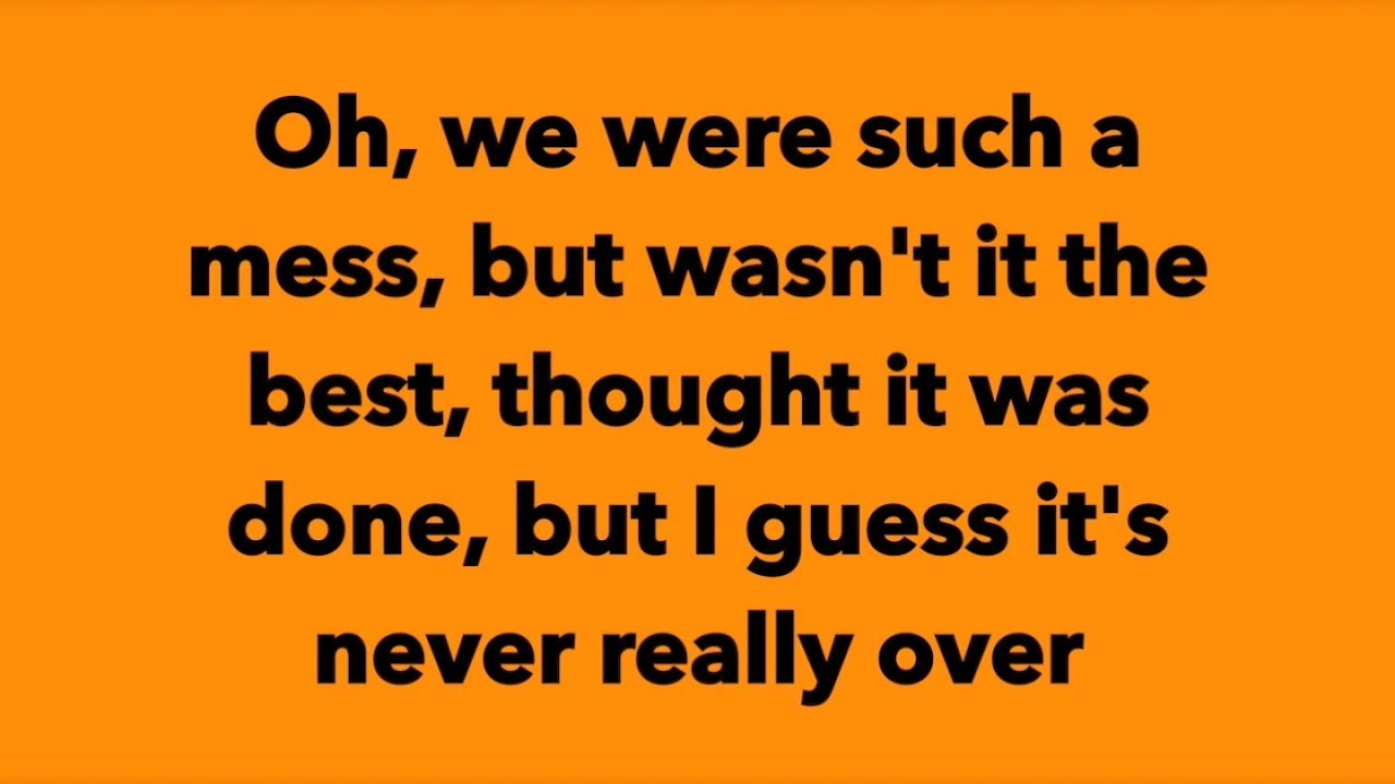 Katy Perry Featuring Zedd Never Really Over Lyrics - YouTube