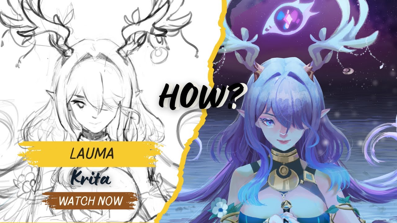 8 HRS' Work of Art// LAUMA : The Forstmoon Scions // Drawing Timelapse ...
