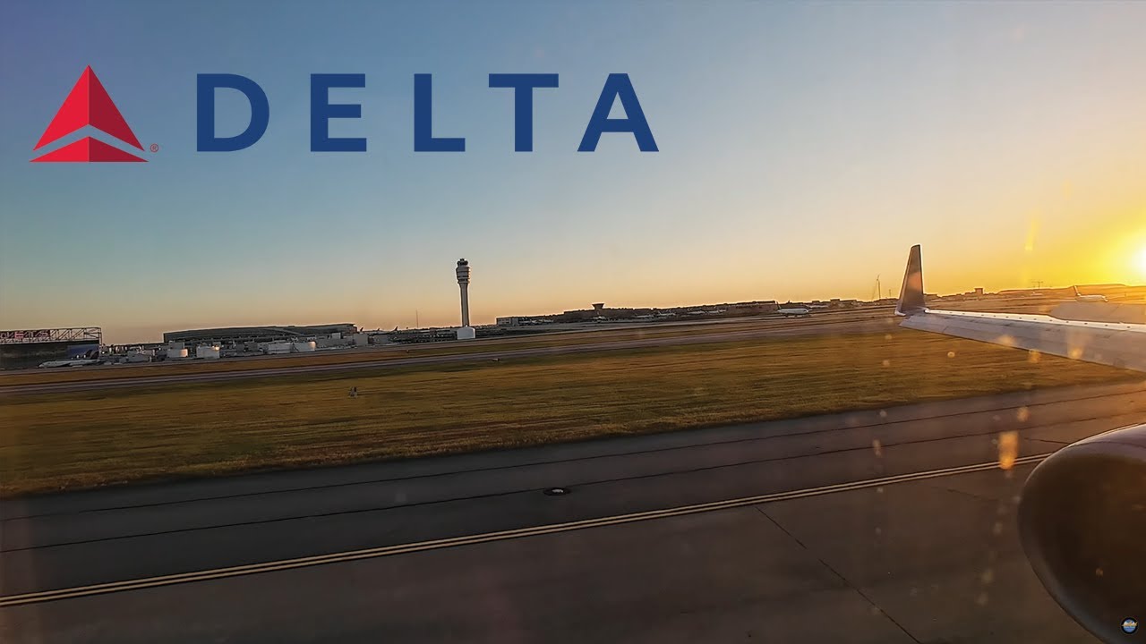Beautiful Sunset Landing on a Delta Air Lines Boeing 757-200 in Atlanta ...