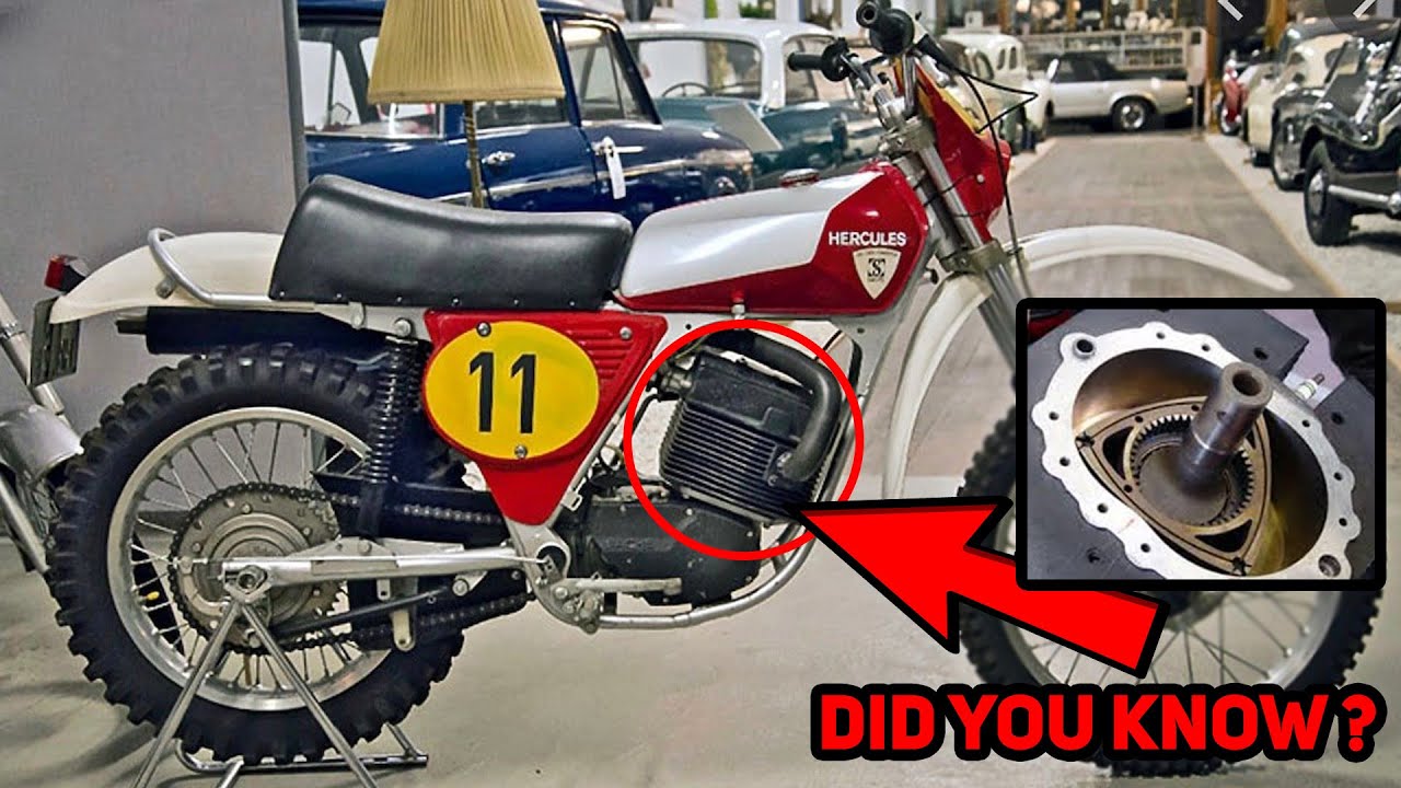 DIRTBIKE WITH ROTARY ENGINE (Hercules Wankel 502 GS) - YouTube
