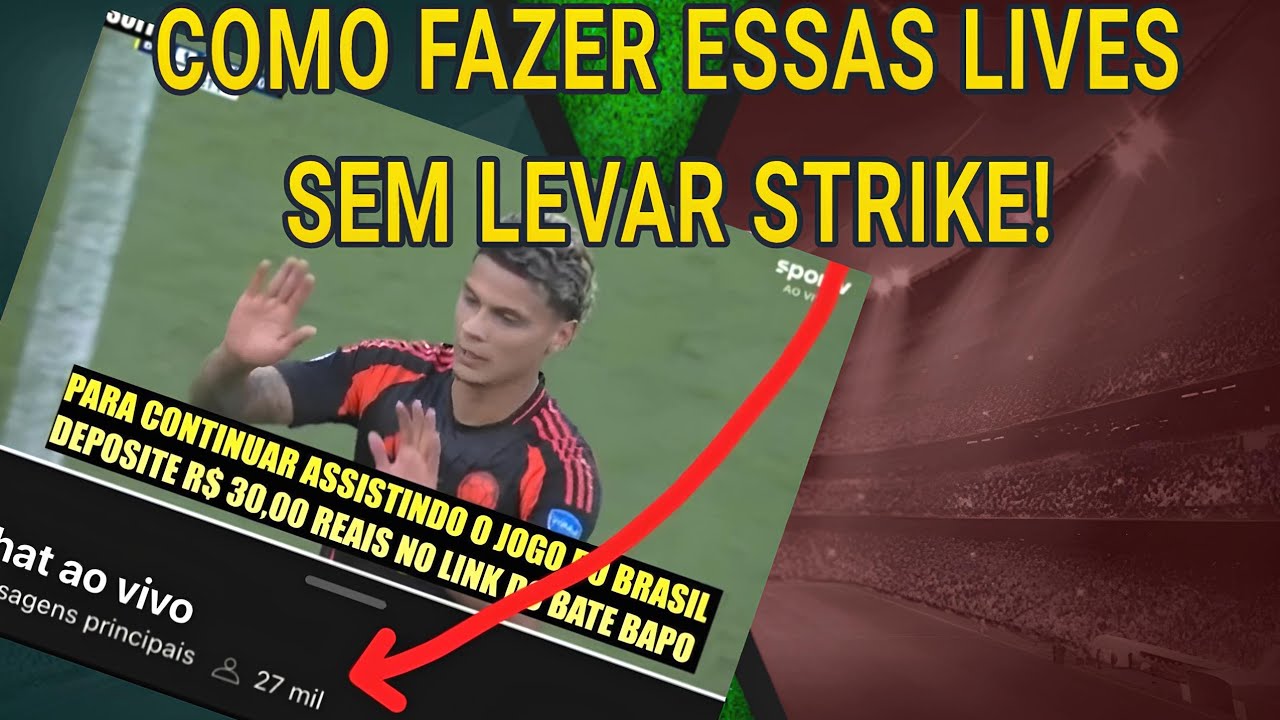 COMO FAZER LIVE DE FUTEBOL NO YOUTUBE - YouTube