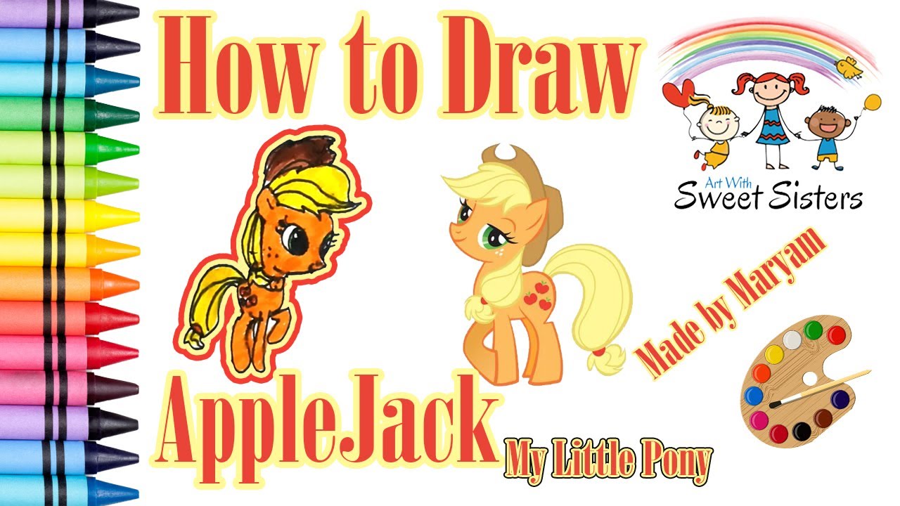 How To Draw Applejack My Little Pony - YouTube