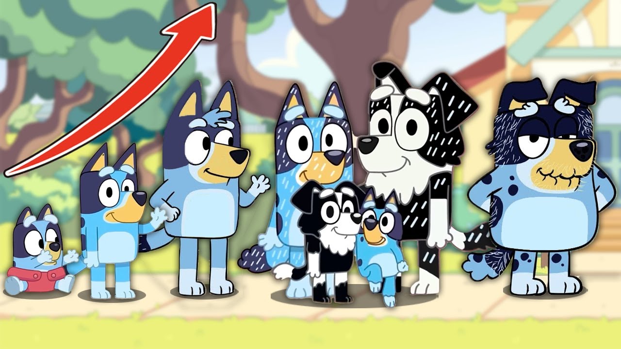 ¡De Bebés a Abuelos en Bluey! | Evolución y Edades 👶🤶 - YouTube