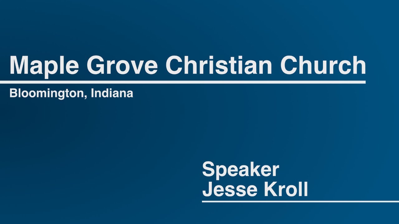 Guest Speaker - Jesse Kroll | MGCC Live Stream November 9, 2025 - YouTube