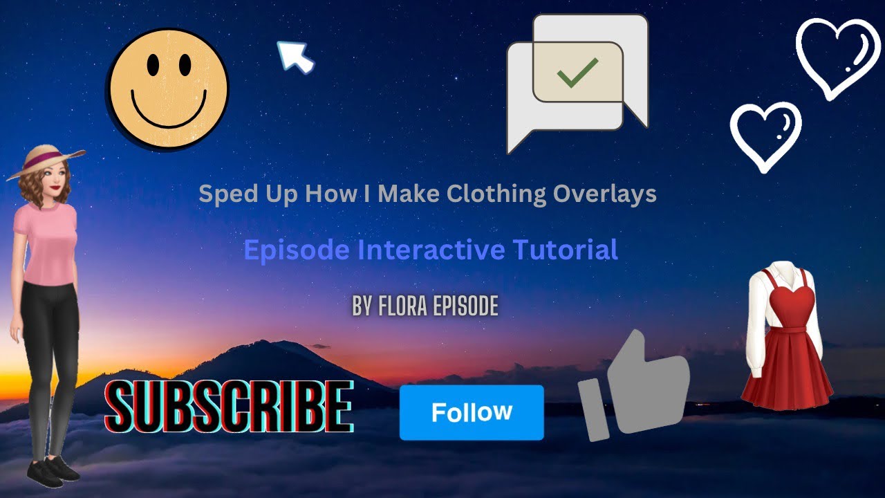 Sped Up How I Make Clothing Overlays Episode Interactive Tutorial - YouTube