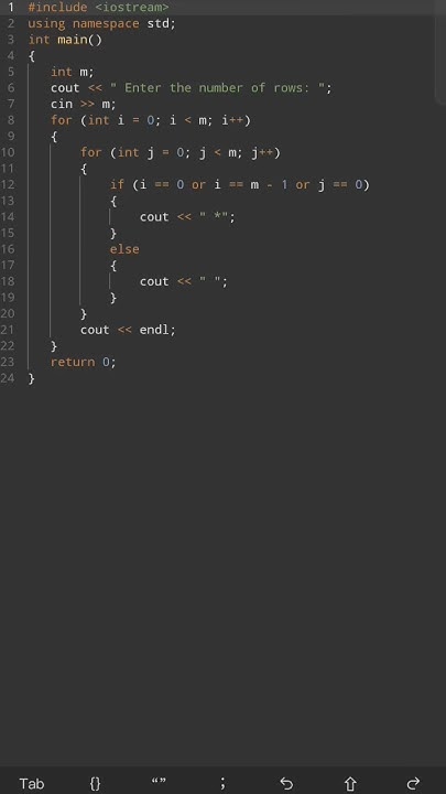 C shape pattern in c++ #cpp #tech #viral #shorts #coding #programming #codinglife - YouTube