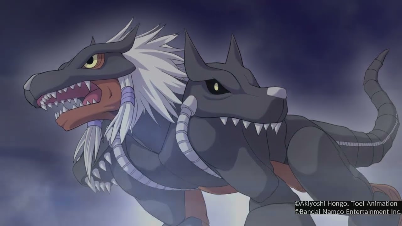 DIGIMON SURVIVE Labramon digivolves to Cerebusmon - YouTube