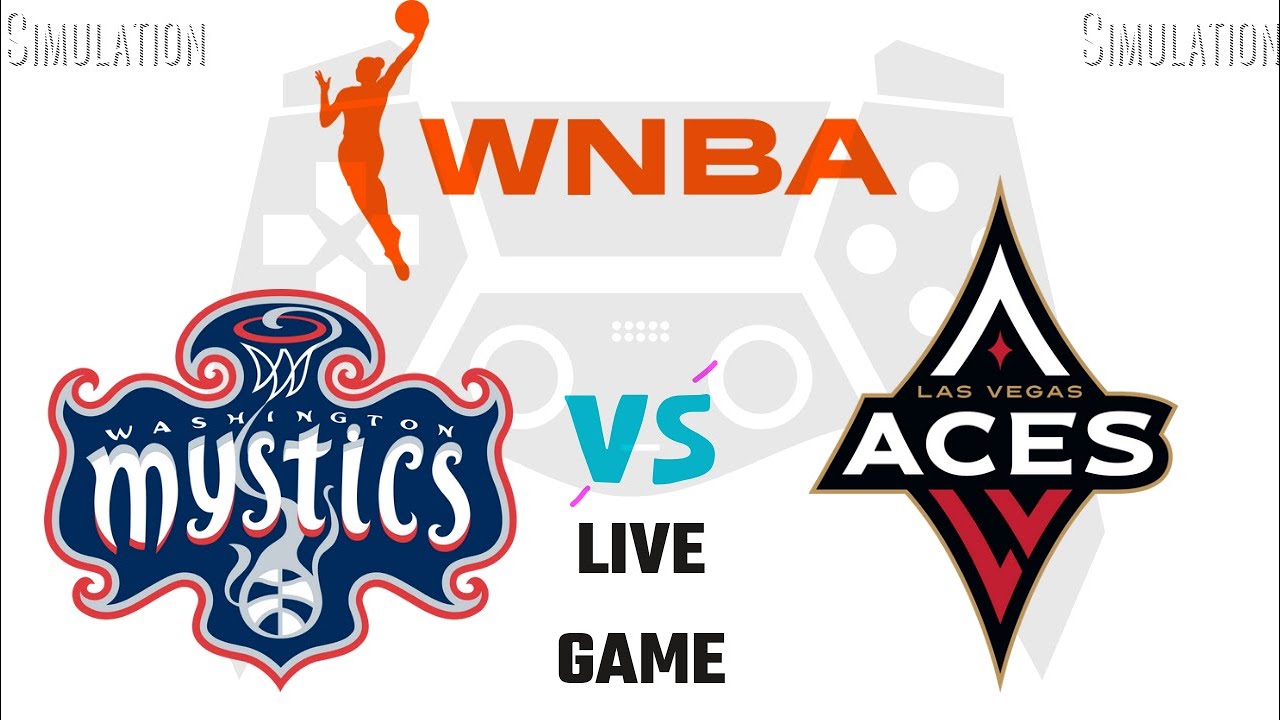 Washington Mystics vs Las Vegas Aces Mystics vs Aces WNBA Live Game ...