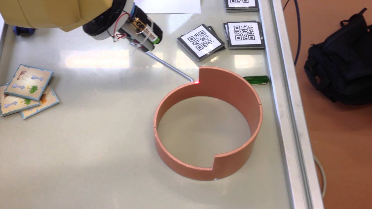 Mitsubishi RV-E2 Laser Test - YouTube