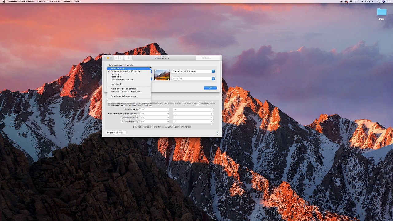 Tutorial, configuración de Esquinas Activas en Mac OS (Expose) - YouTube
