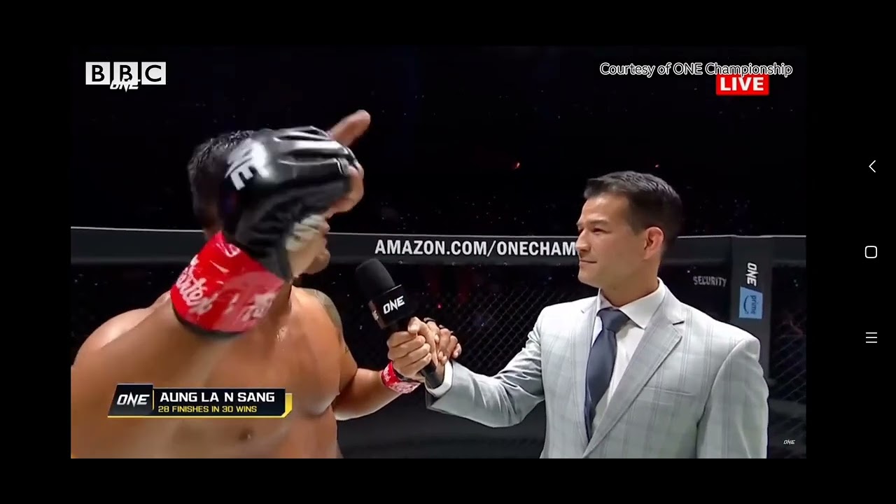 Aung Hla NSan One championship Fight - YouTube