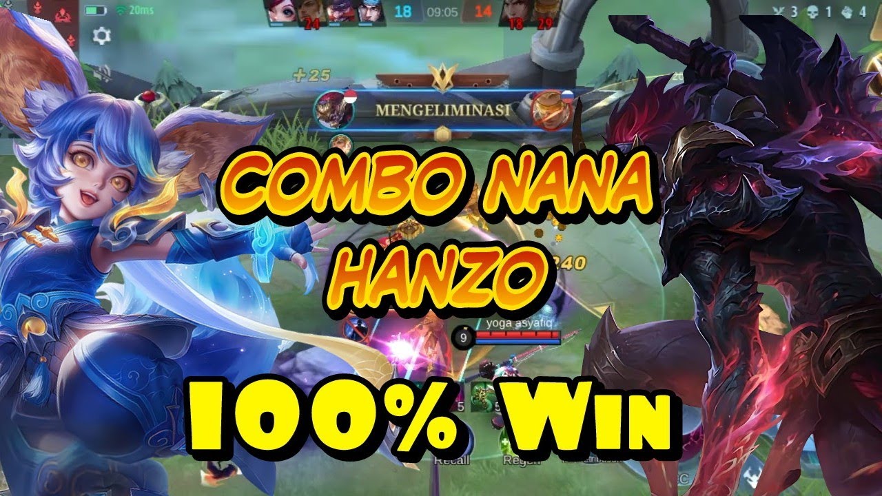 Hanzo The Best Jugler // Gameplay Hanzo // Combo Hanzo Nana Mid Auto ...