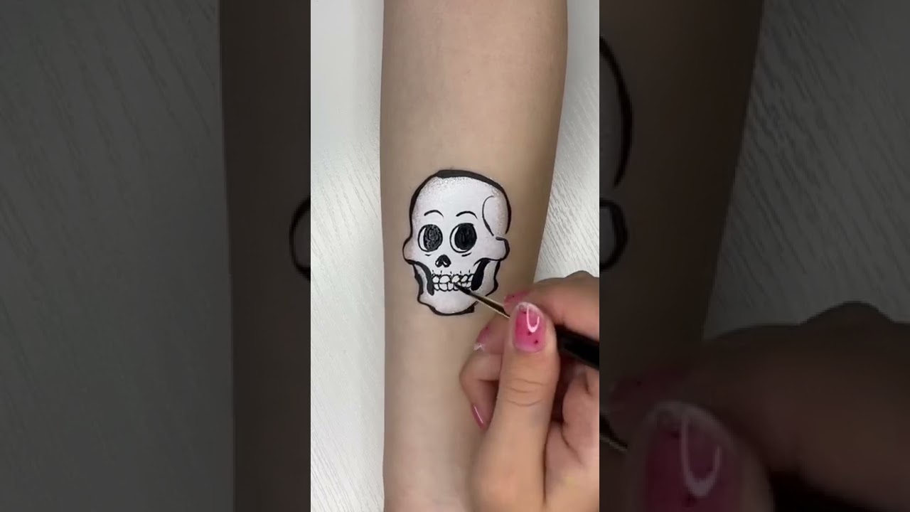 Аквагрим «череп» на руке от Карпеевой Анастасии 👻💀 #faceart #painting # ...