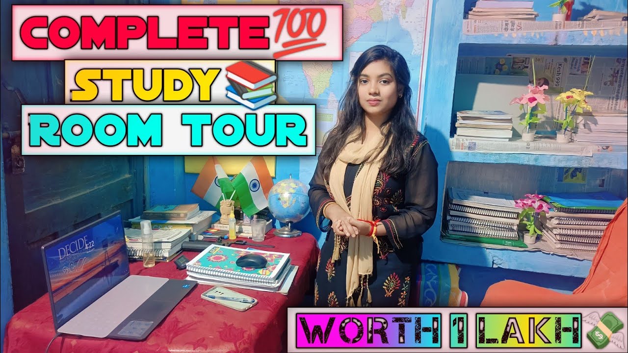 My complete💯 study room tour. Worth ?... Upsc aspirants room.Pushplata vlogs #villagelife #upsc ...