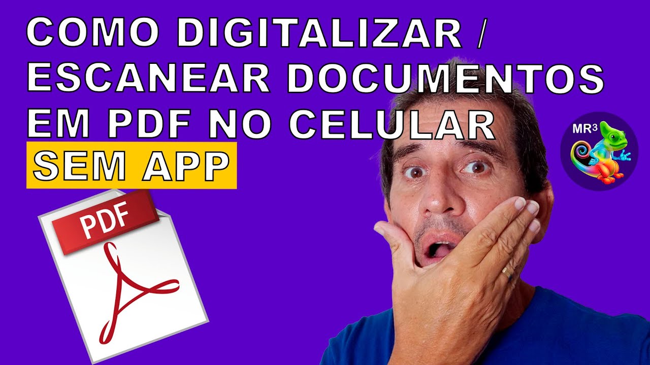 COMO DIGITALIZAR OU ESCANEAR DOCUMENTOS EM PDF NO CELULAR SEM APLICATIVO - YouTube