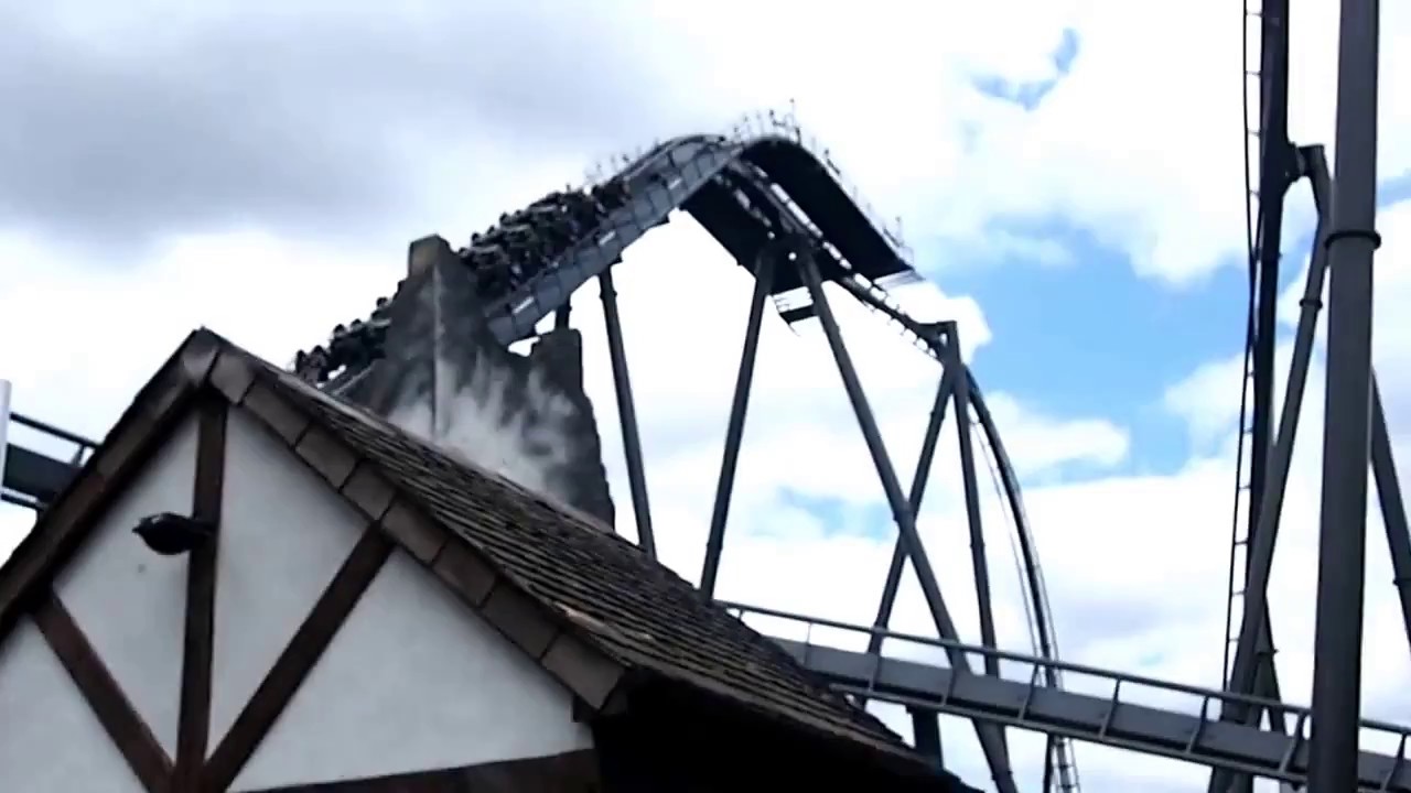 THORPE PARK England - roller coasters - The Swarm - YouTube