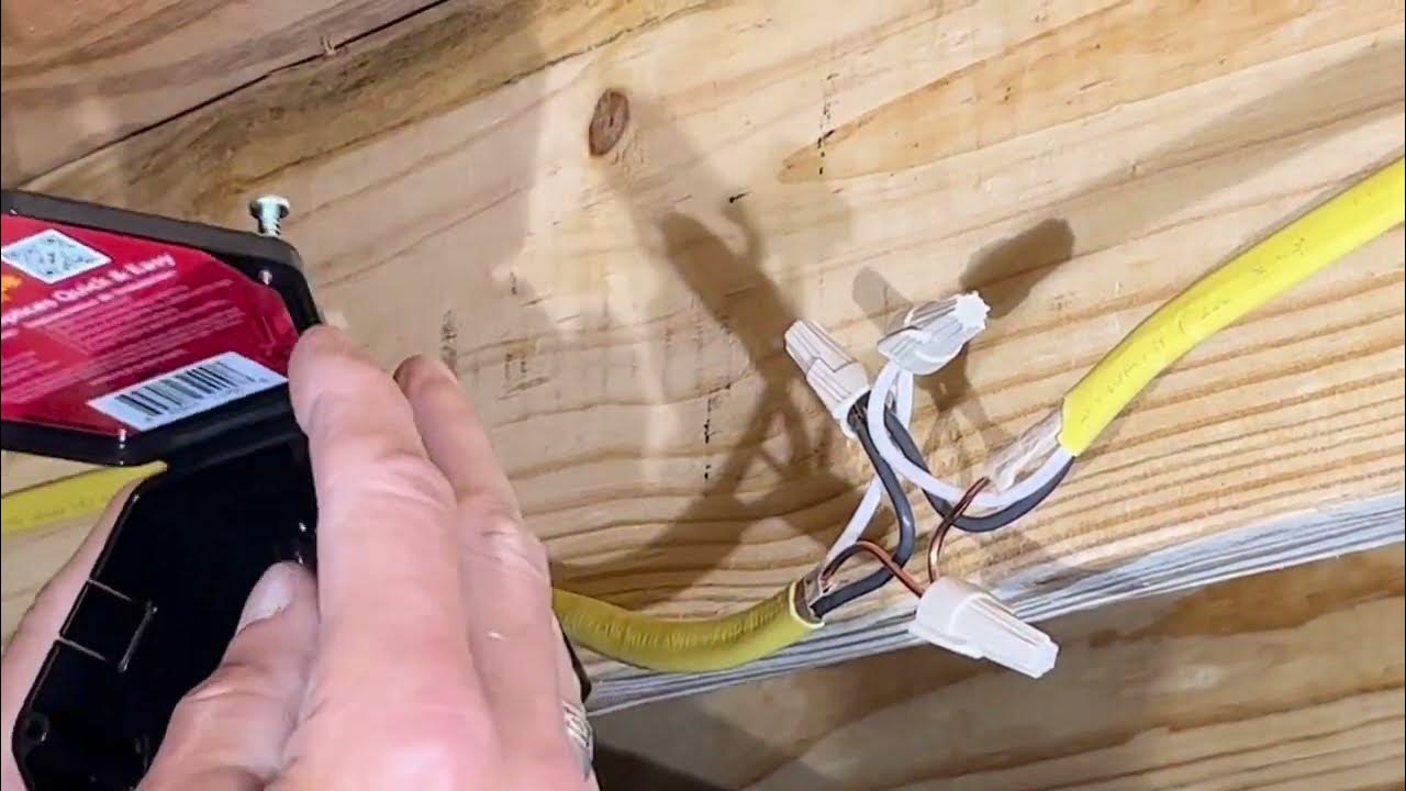 Open Splice Junction Box fix open splice wiring in basement or crawl space - YouTube