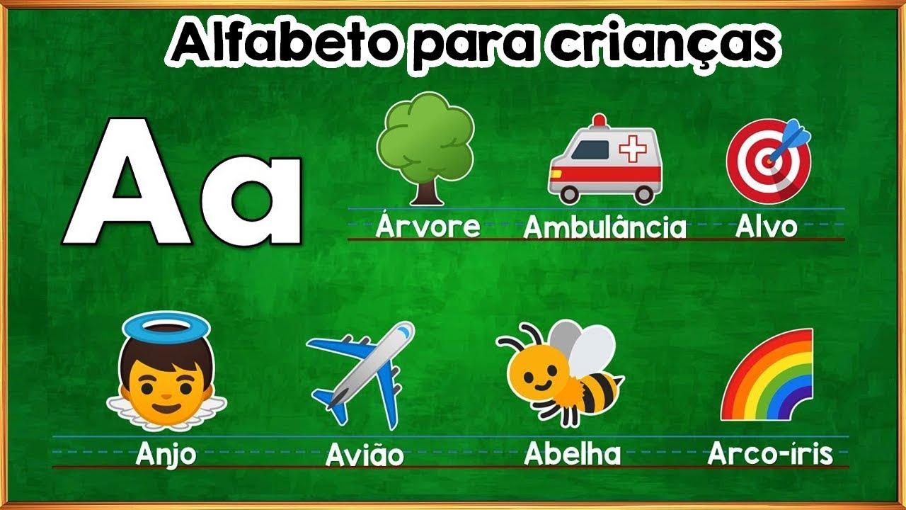 APRENDER O ALFABETO EM PORTUGUÊS | ABC PARA CRIANÇAS | ALFABETO COM ...