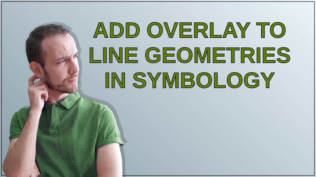 Add overlay to line geometries in symbology - YouTube