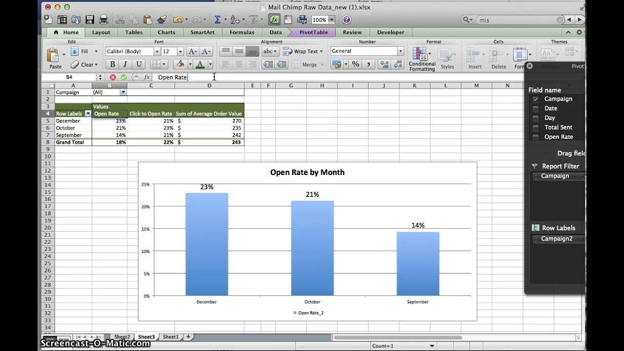 Excel Graph Tutorial - YouTube