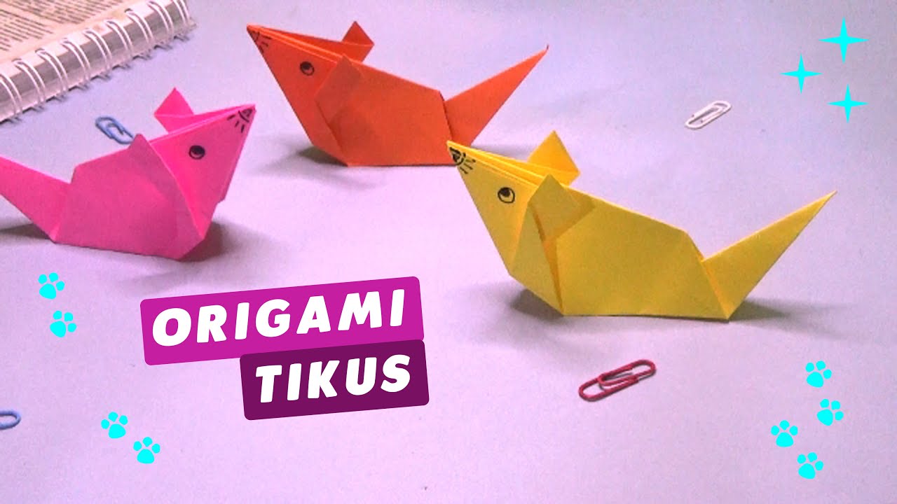 Origami Tikus | Cara Membuat Origami Tikus Kertas #1 - YouTube