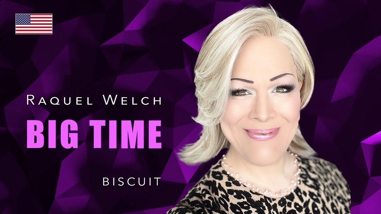 Raquel Welch Big Time in Biscuit (wig review) - YouTube