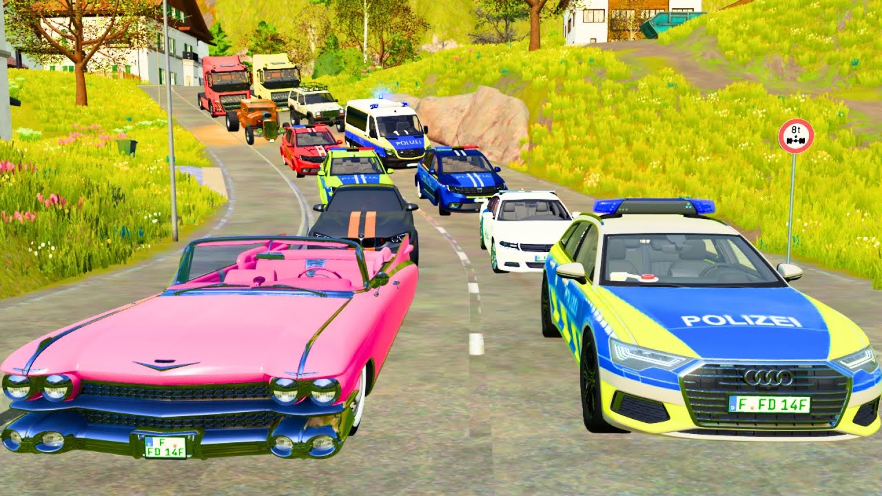 TRANSPORTING CONVOY ALL CARS LUXURY CAR, JEEP, LOWRIDER WITH TRUCK TO ...
