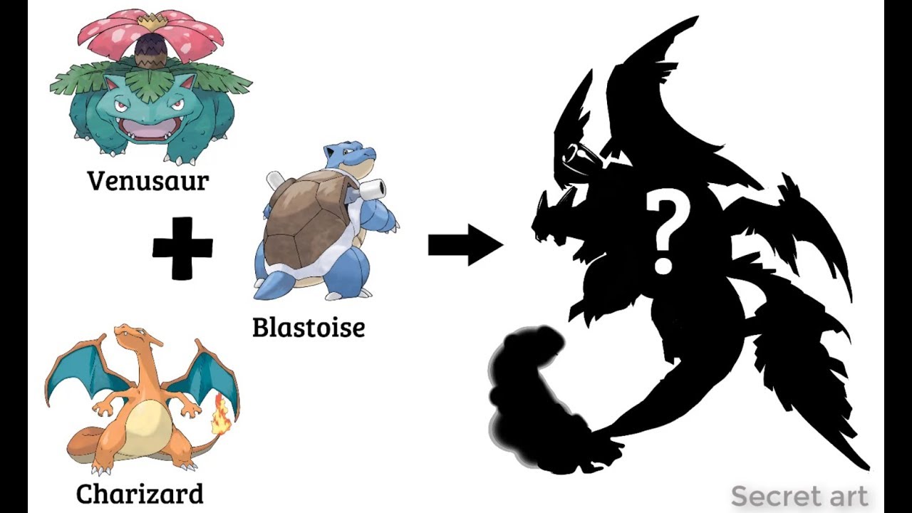 Venusaur + Blastoise + Charizard = ? | Pokémon Fusion - YouTube