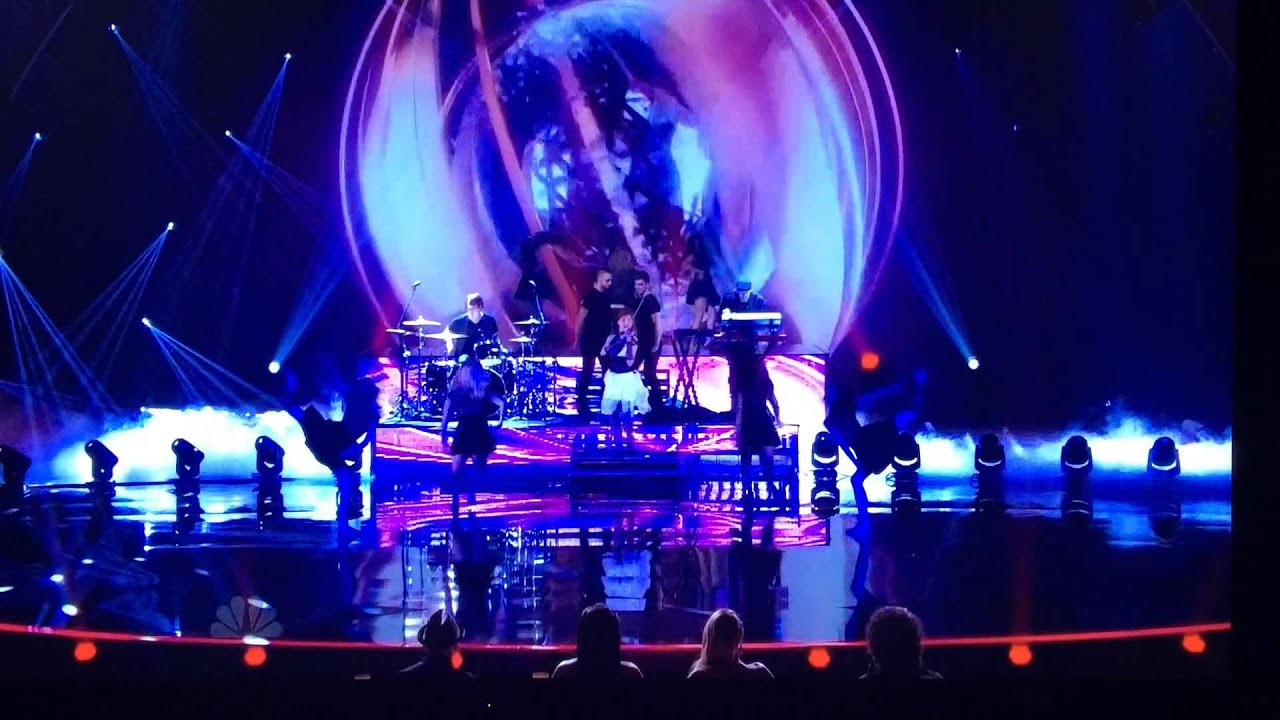 BRETT THIELE back up for Lindsey Sterling on AGT - YouTube