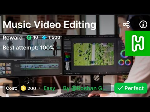 Music Video Editing - Hich App Quiz Answers