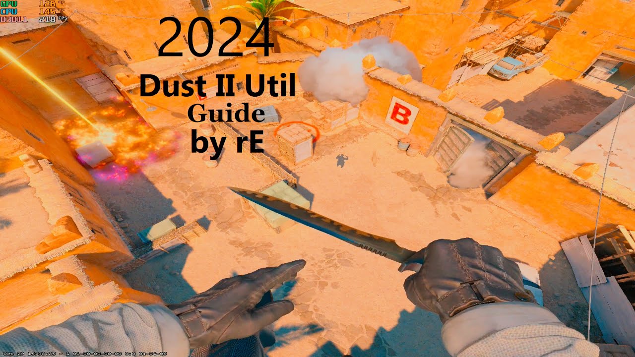 Dust 2 Smokes and Mollys | 2024 CS2 Utility Guide - YouTube