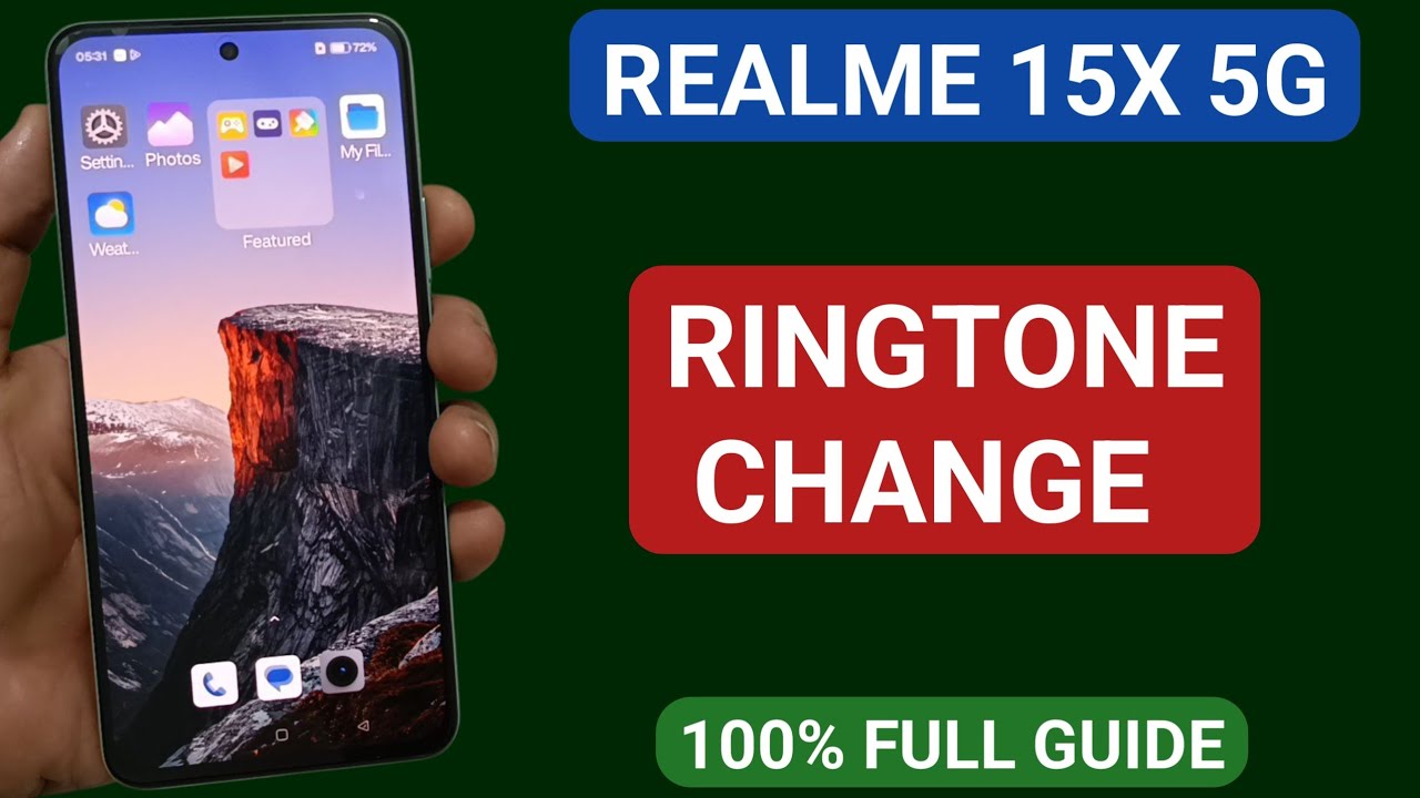 realme 15x mein ringtone kaise change kare - YouTube