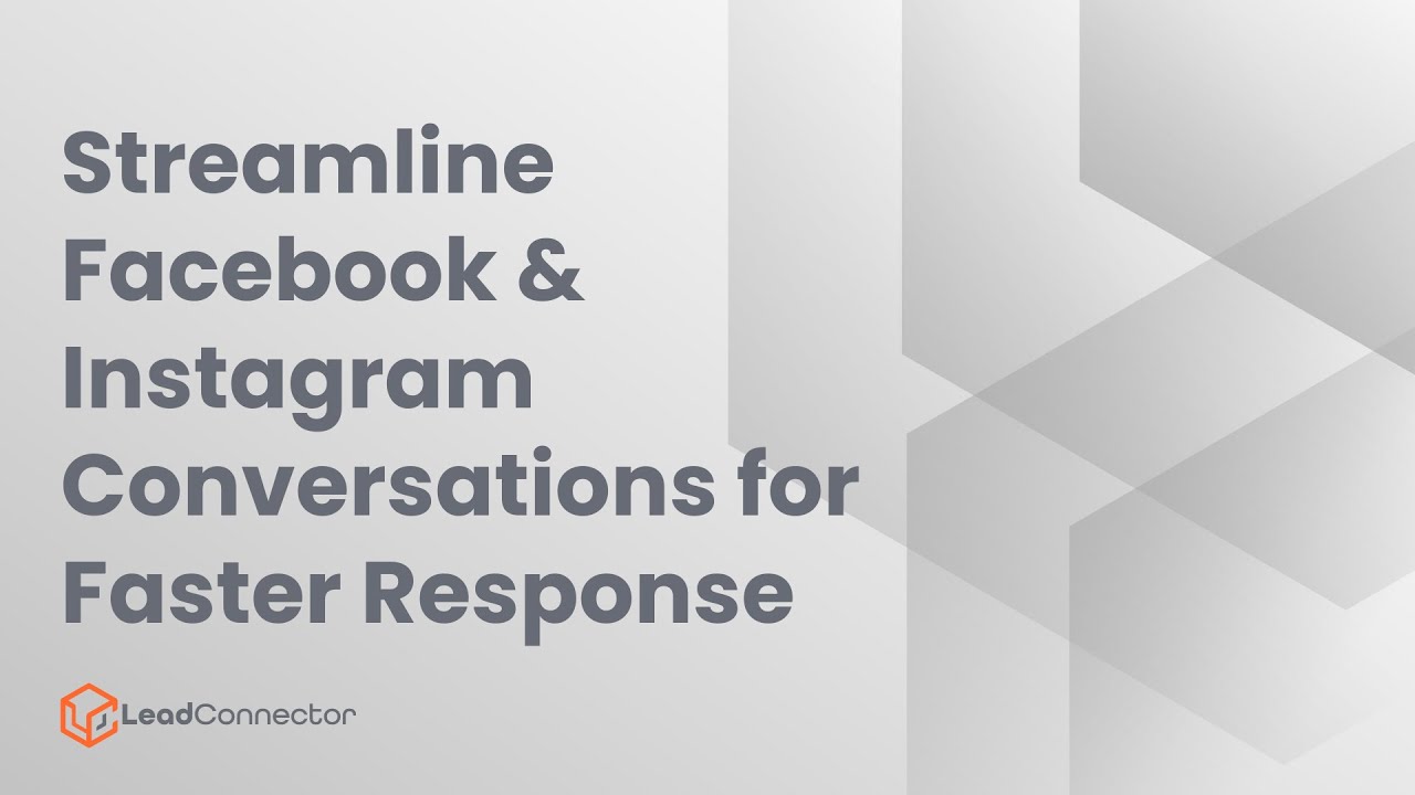 Streamline Facebook & Instagram Conversations for Faster Response - YouTube