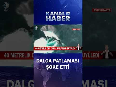 Sıradışı Doğa Olayı! 40 Metrelik Dev Dalga Patlaması Görenleri Büyüledi