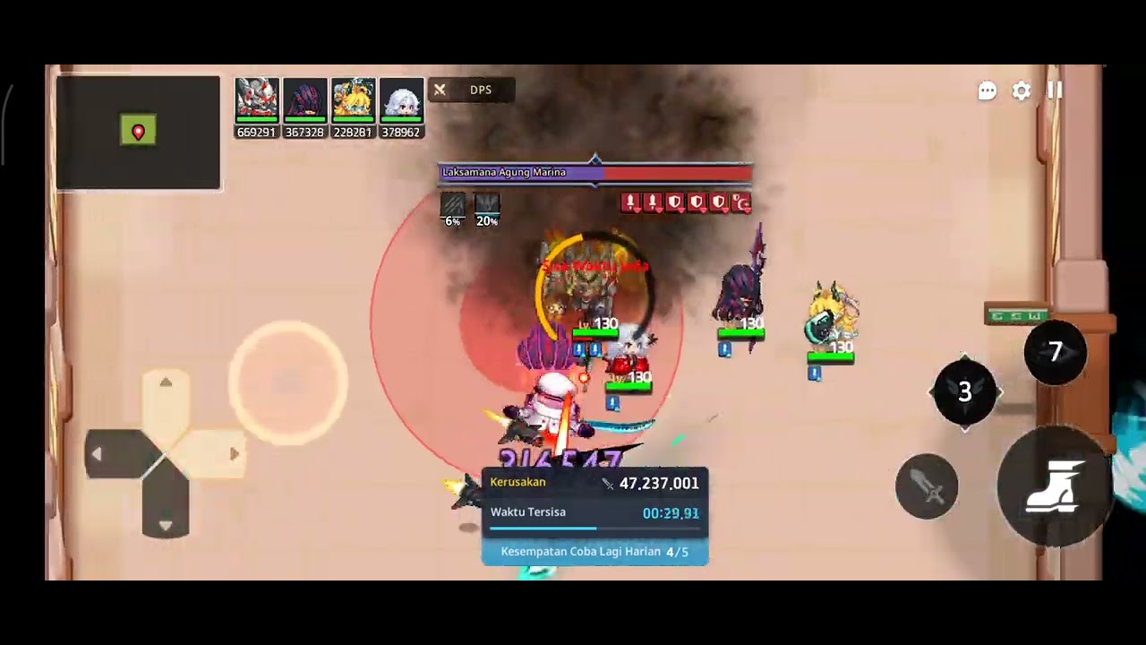 Day 7 Raid Full nyerang Bos basic guardian tales [party 3] - YouTube