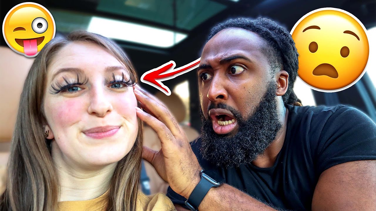 Wearing MASSIVE Lashes In Public To See How My Boyfriend Reacts ...