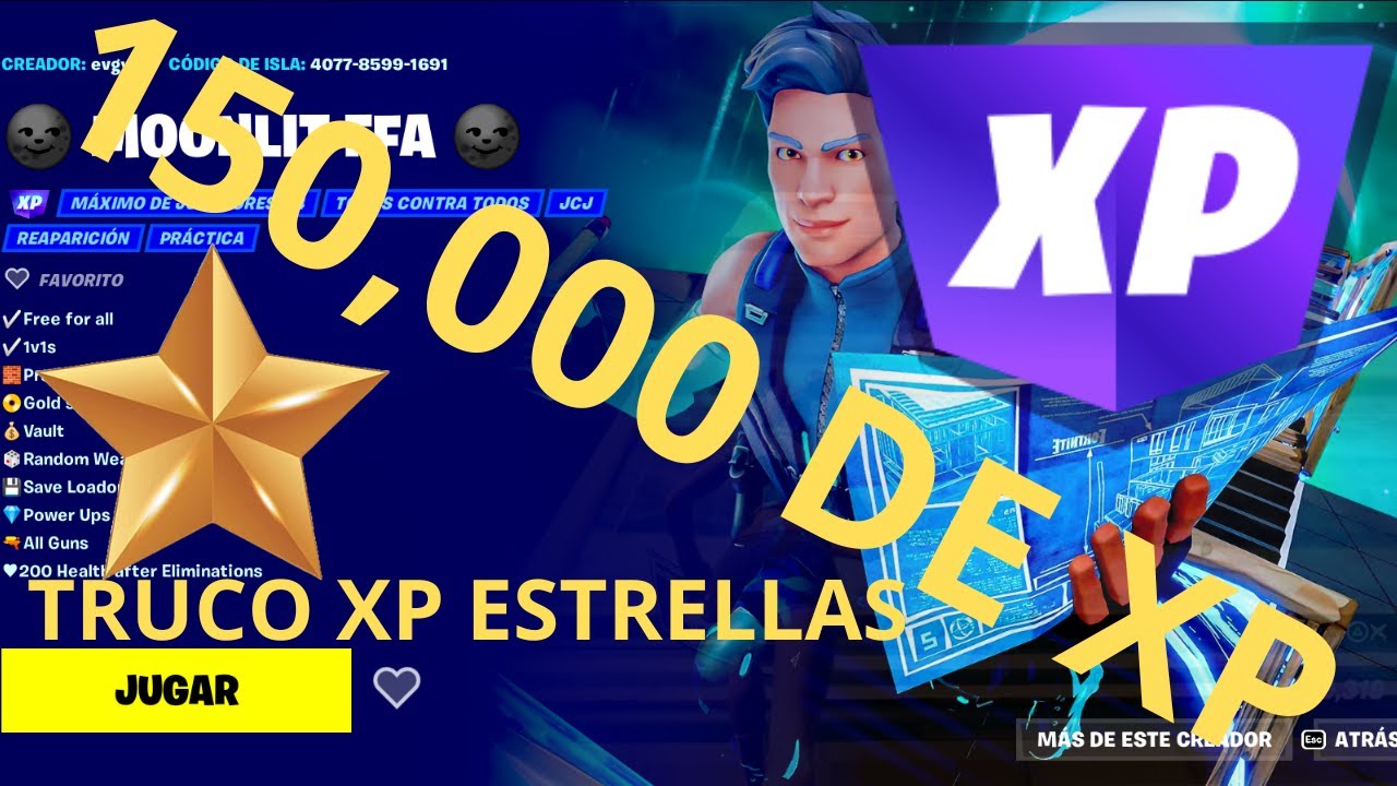 150,000 XP GLITCH - FASTEST XP MAP - TRUCO SUBIR EL PASE FORTNITE - XP ...