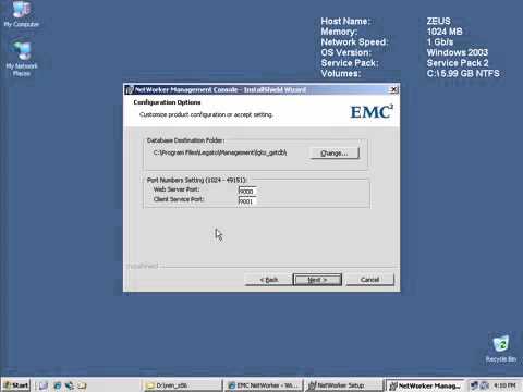 EMC Networker Installation Part B - YouTube