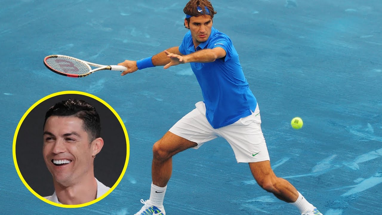When Federer Used Magic on Blue Clay (Celebrities Were Amazed!) - YouTube