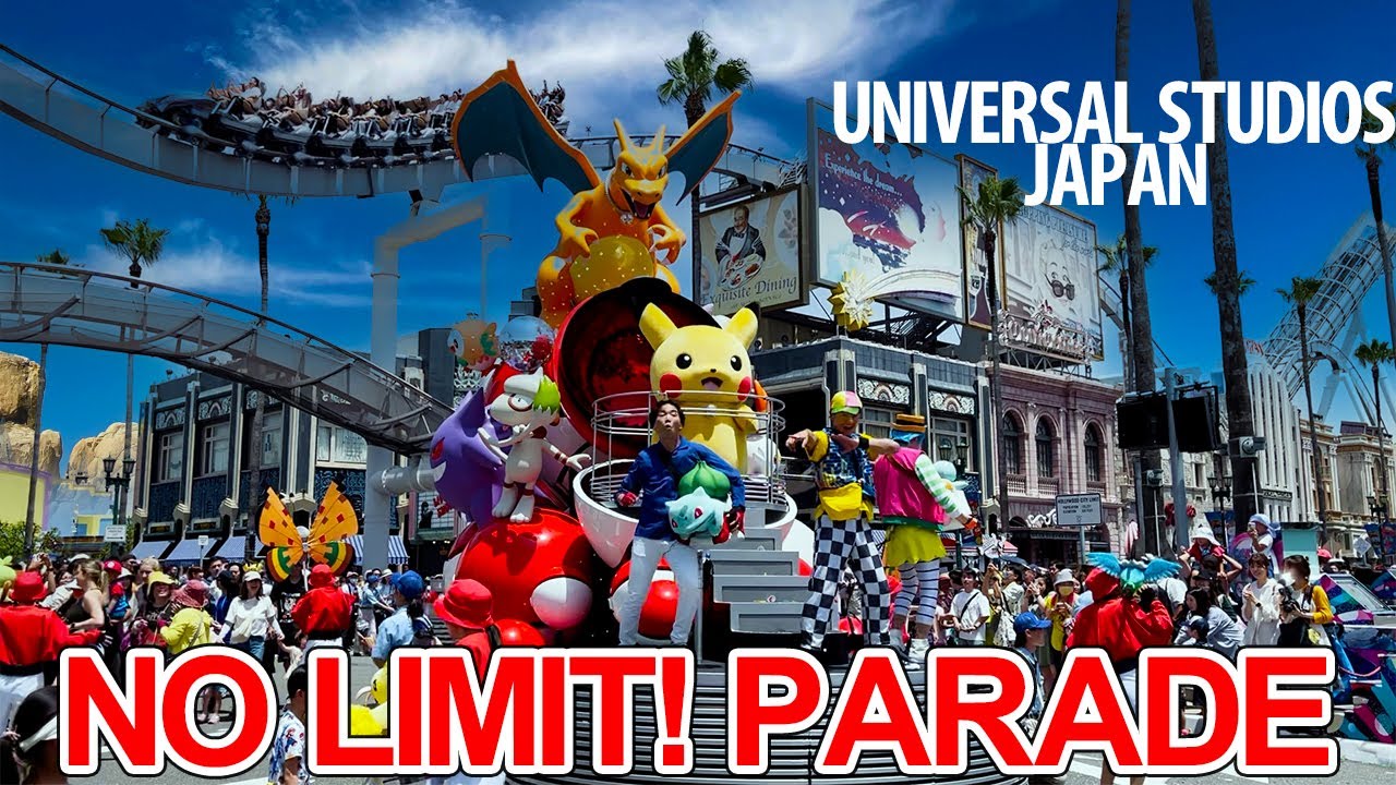NO LIMIT! PARADE 2023 at Universal Studios Japan | Pikachu, Mario ...