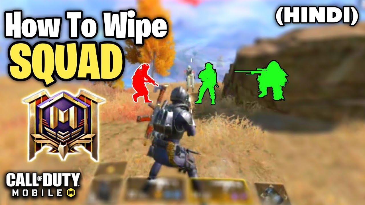 HOW TO WIPE SQUAD | SOLO VS SQUAD PRO TIPS IN HINDI | COD MOBILE INDIA - YouTube