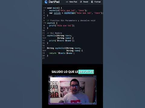 Nomenclatura para declarar funciones en Dart | Curso de Flutter desde cero Parte#3 - YouTube