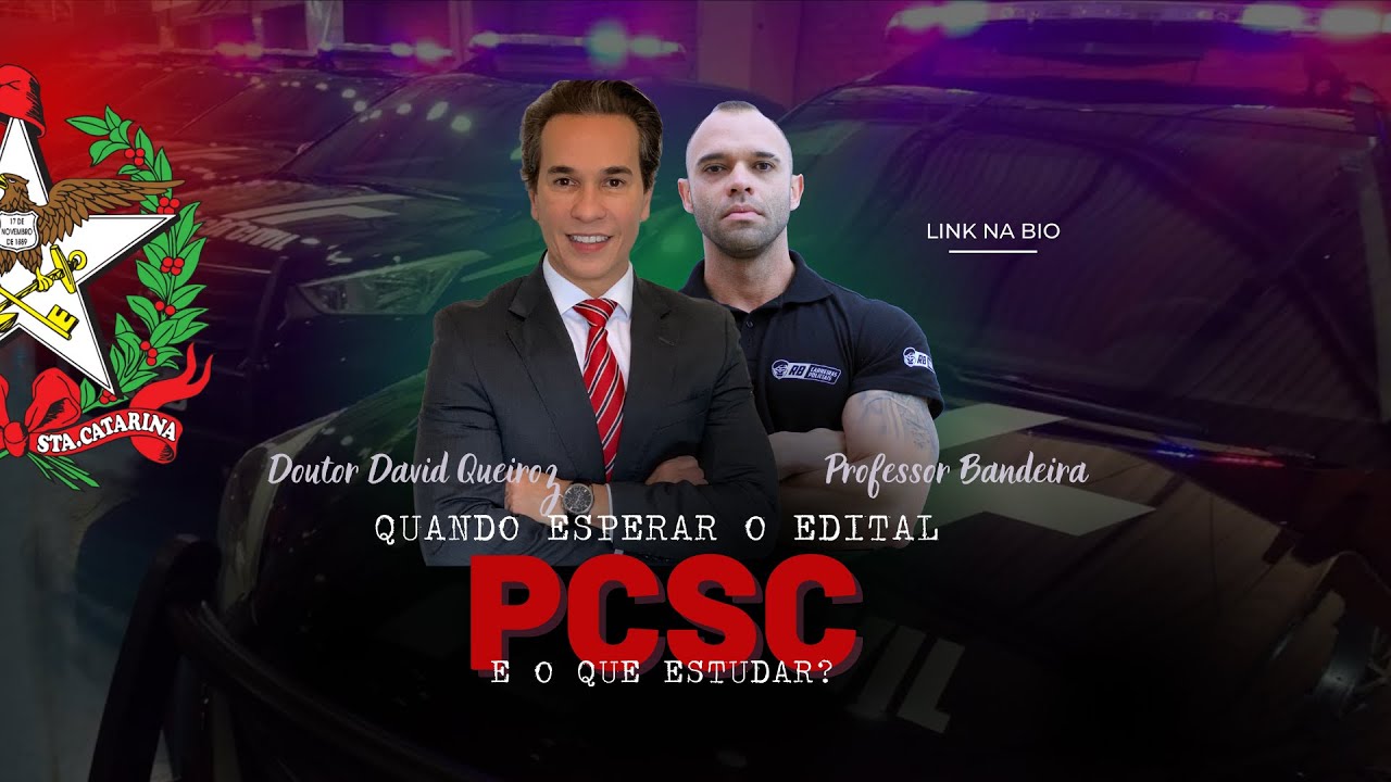 PCSC: Quando esperar o edital e o que estudar- Convidado Especial: Doutor David Queiroz - YouTube