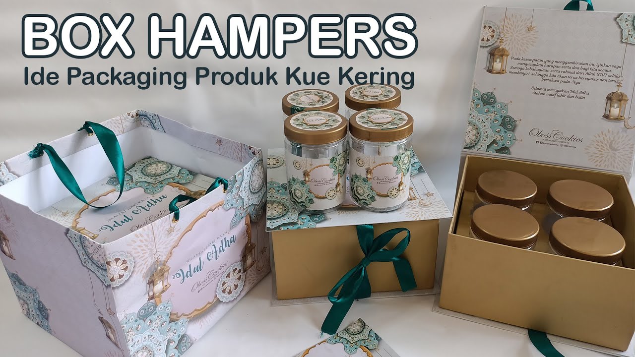 Box hampers - Ide Kemasan produk kue kering, packaging box ideas - YouTube