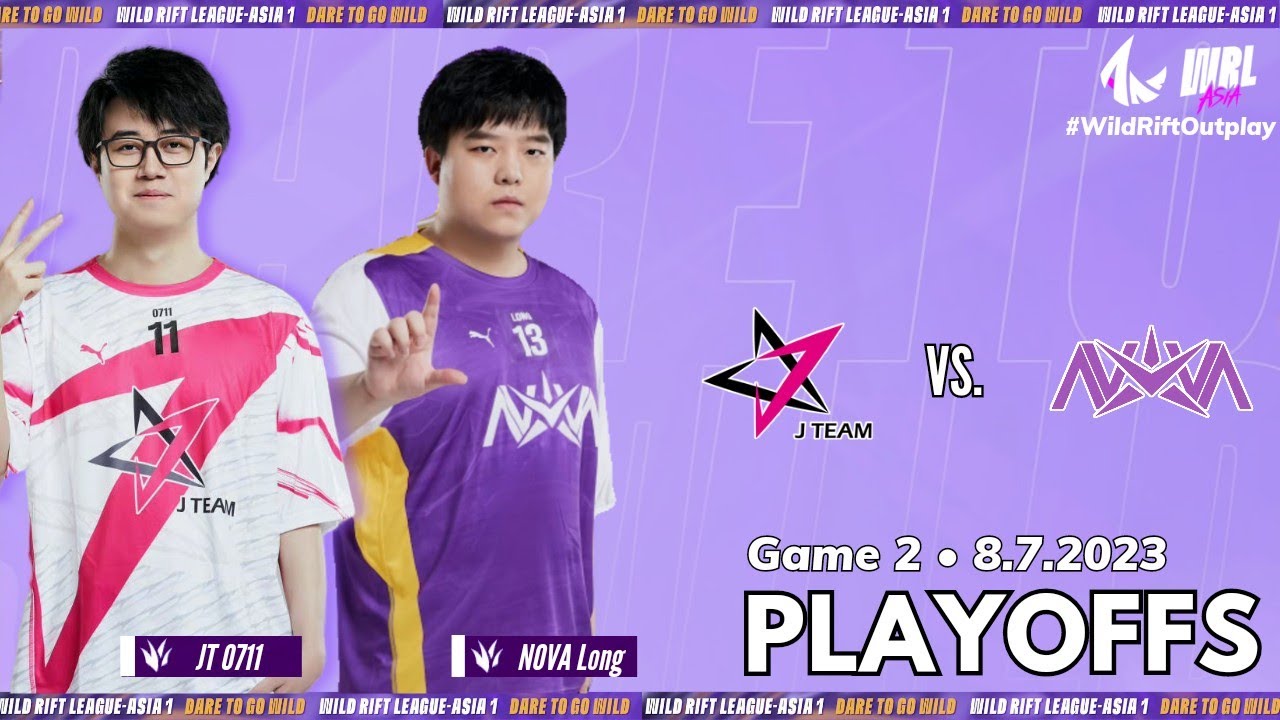 JT vs. NOVA • Game 2 | Playoffs Stage | WRL Asia 2023 - YouTube
