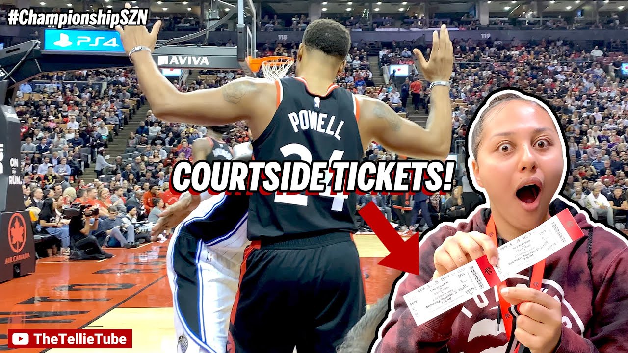 THEY SURPRISED US WITH COURTSIDE SEATS!| RAPTORS GAME VLOG - YouTube